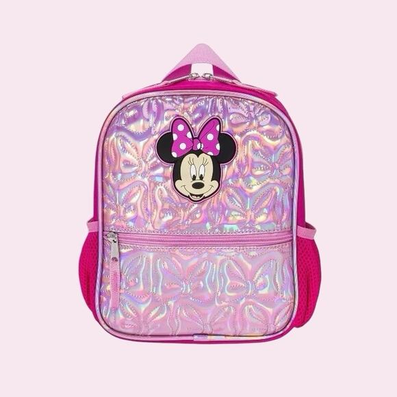 Disney | Accessories | Disney Minnie Mouse Mini Holographic Pink ...